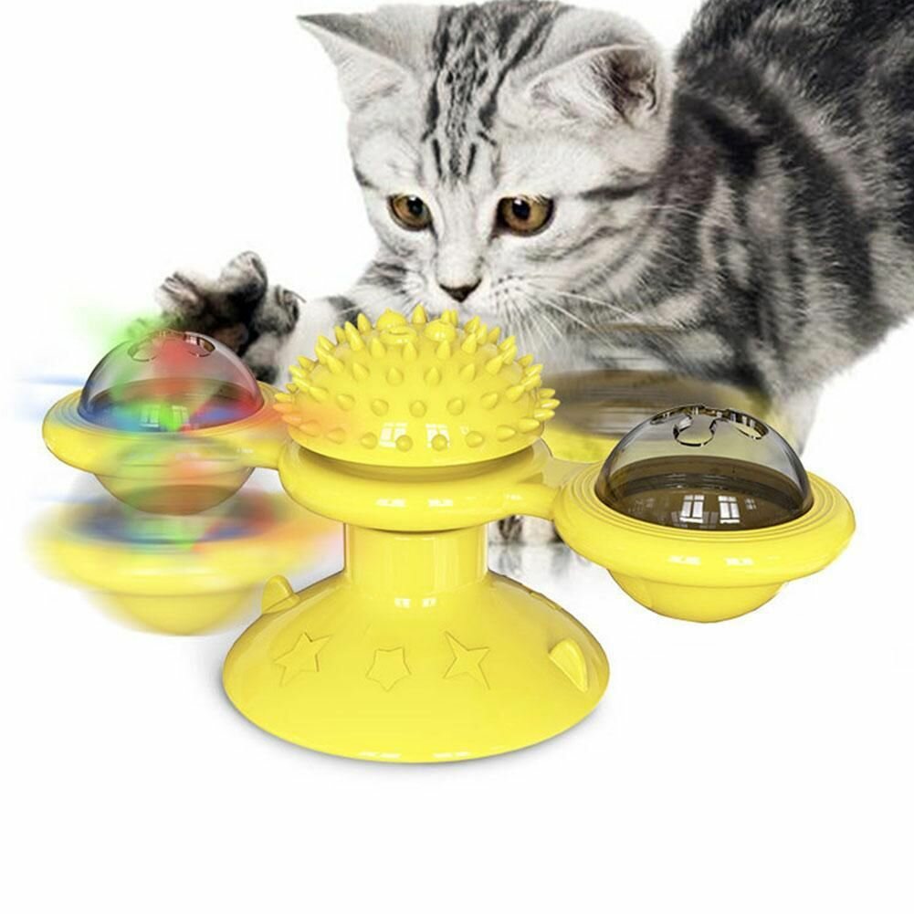 Игрушки для кошек, Светящаяся игрушка-ветряная мельница для кошек