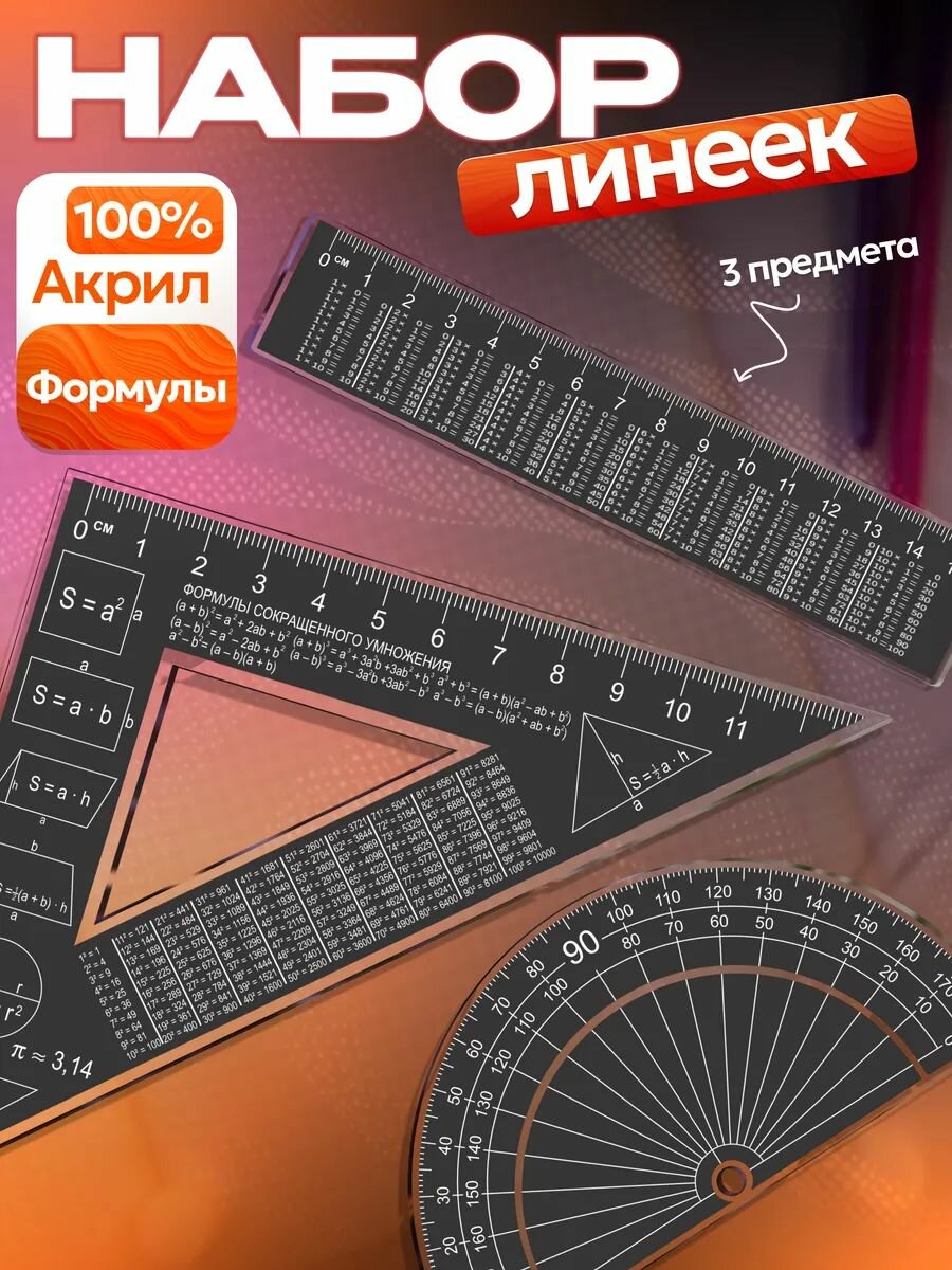 Набор линеек Формулы