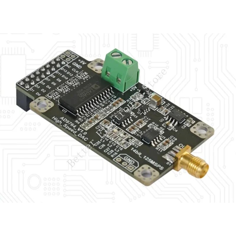 AD9764 Высокоскоростной генератор сигналов ЦАП, модуль цифро-аналогового преобразователя, 14-битный, 125 м, пакет разработки FPGA