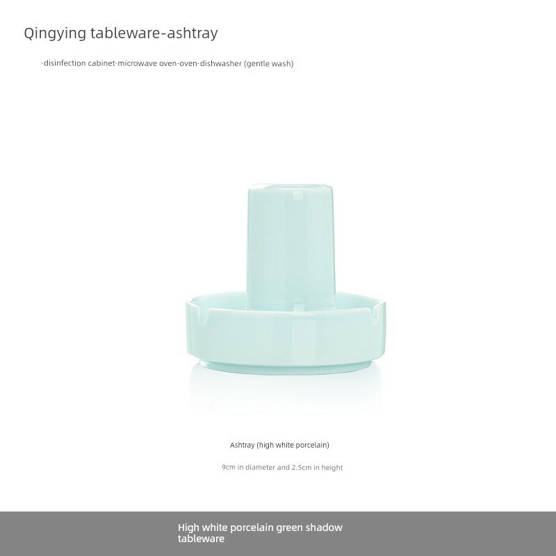 Набор посуды Qingying: тарелка и миска из высокотемпературного селадона в новом китайском стиле, 2025 год, для