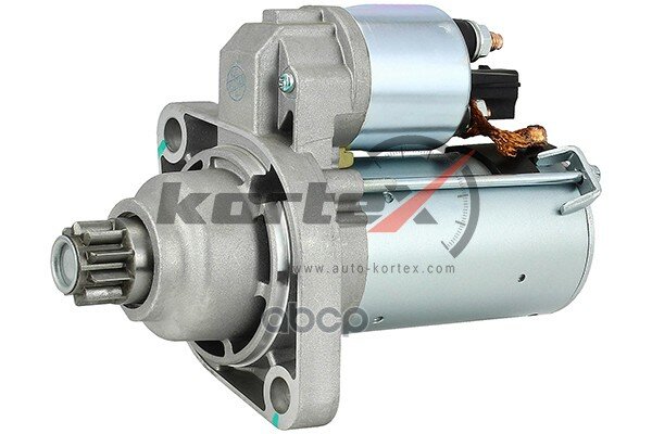 Стартер AUDI/VW A3/GOLF 5/PASSAT/OCTAVIA/TIGUAN/TOURAN 1.4-2.0FSI/TFSI/TSI KORTEX арт. KST020