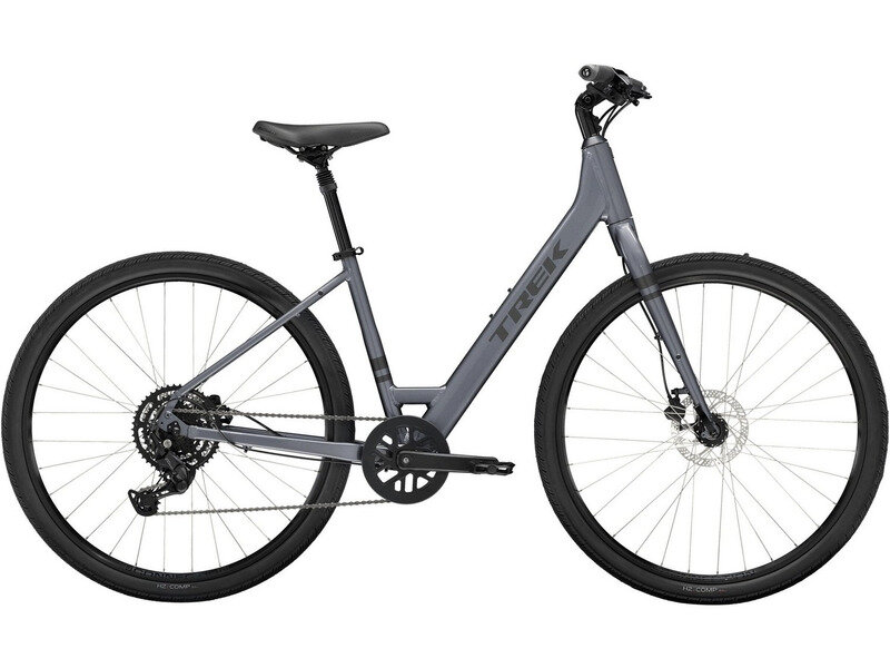 Женский велосипед Trek Verve 2 Lowstep Gen 5, год 2026, цвет Серый, ростовка 21.5