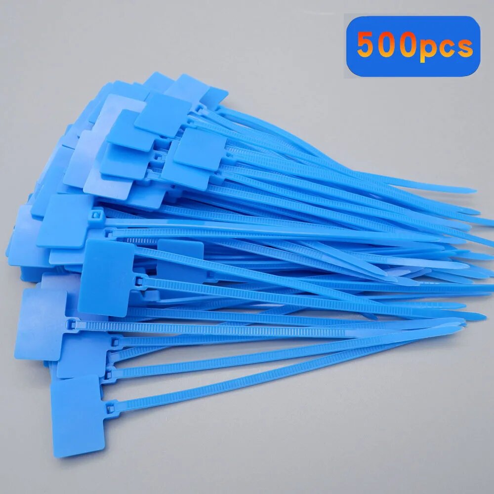 Кабельные стяжки нейлон 500 шт, маркеры 4x150mm, 500pcs Blue