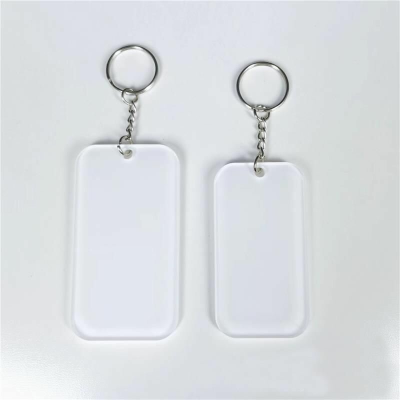 Прямоугольная акриловая доска для ключей с покрытием,80x43 мм; основа для сублимационной печати. Универсальный праздничный подарок