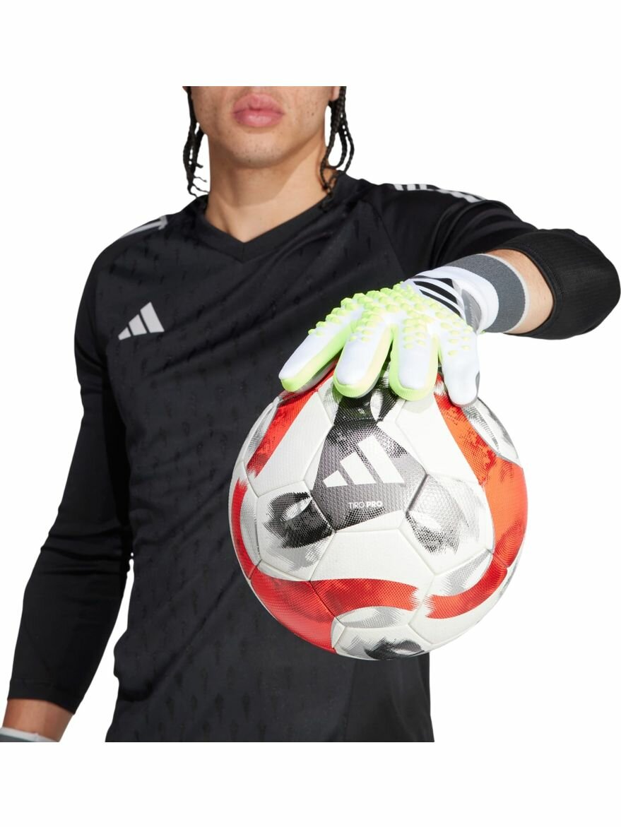 Перчатки adidas для мужчин и женщин, размер 10-, желтый/белый — фото 1