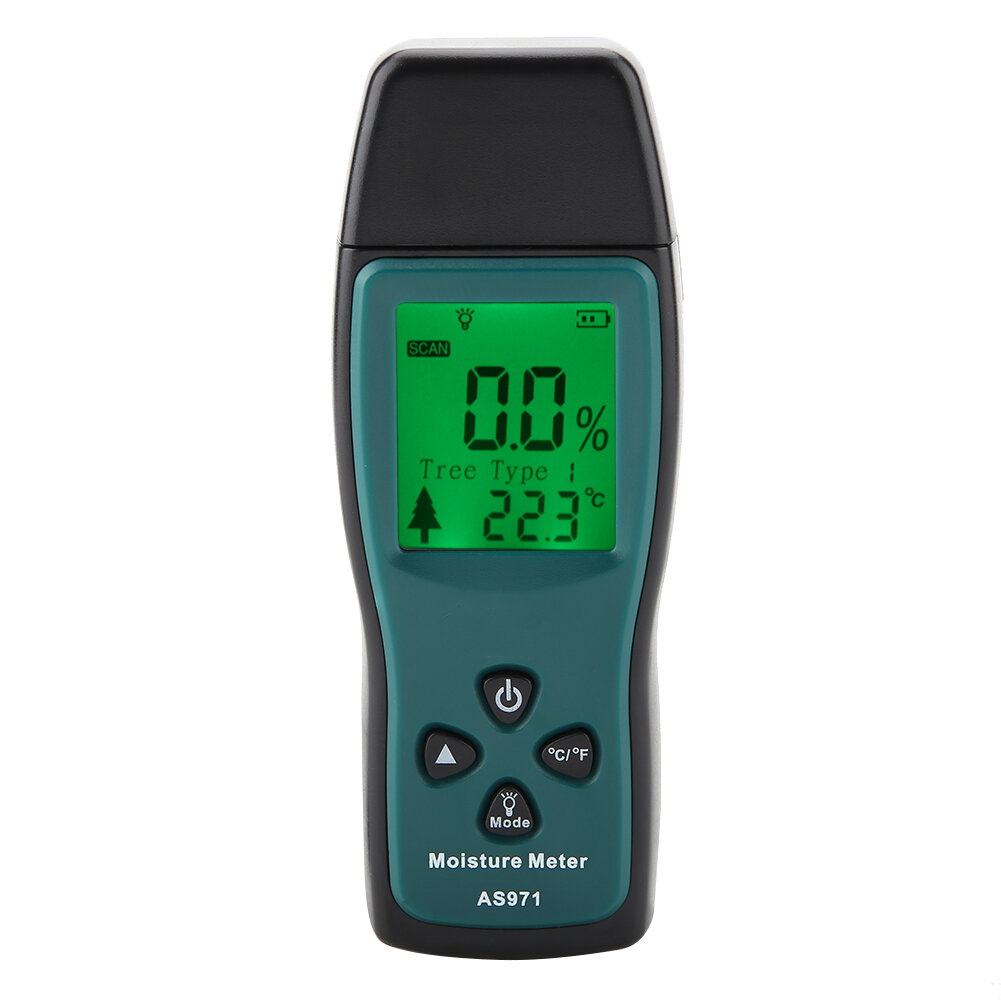Цифровой тестер влажности древесины SMART SENSOR AS971 с ЖК-дисплеем 0~40 ℃