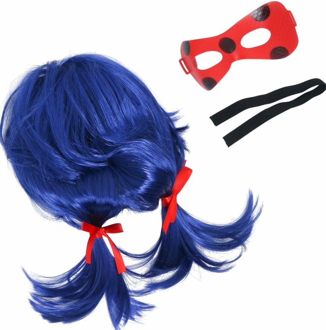 Карнавальный набор "Божья коровка": маска и парик, комплект для сюжетно-ролевых игр и детских праздников, карнавальный костюм, косплей для детей