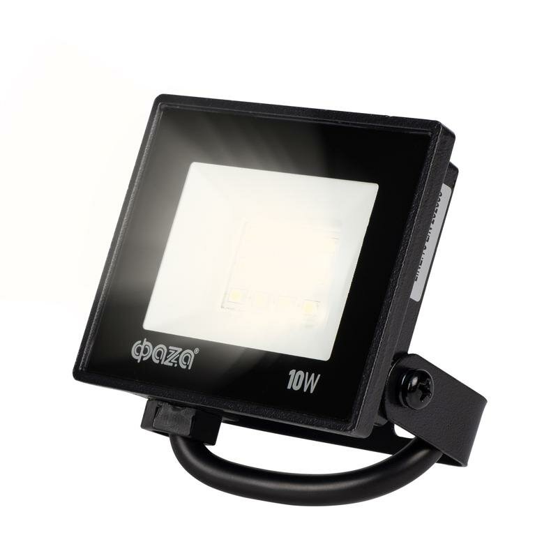 Прожектор светодиодный СДО-20 10Вт 6500К IP65 230В BL до прозр. закален. стекло ФАZА 5047242