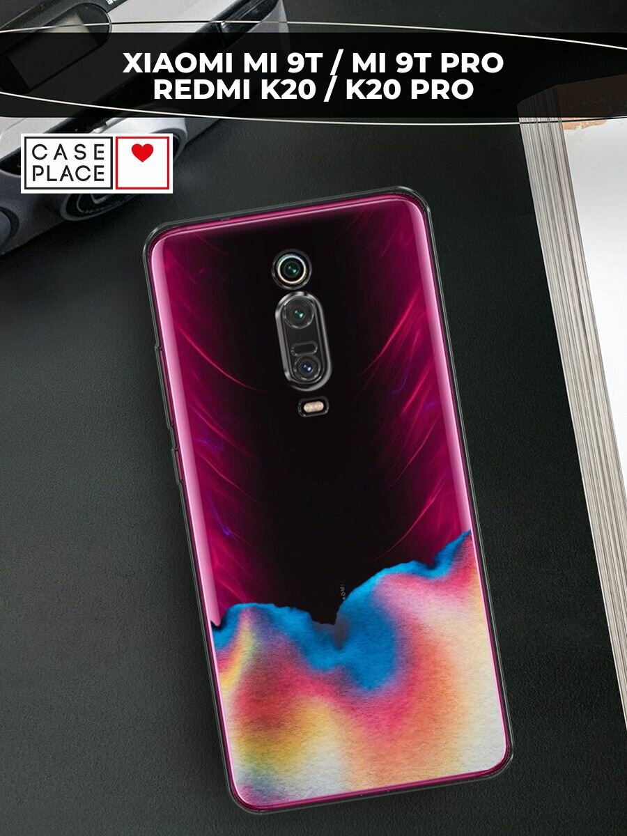 Чехол на Xiaomi Redmi K20/K20 Pro/Mi 9T/9T Pro / Сяоми Редми К20/K20 Pro с принтом Акварельное сочетание, прозрачный