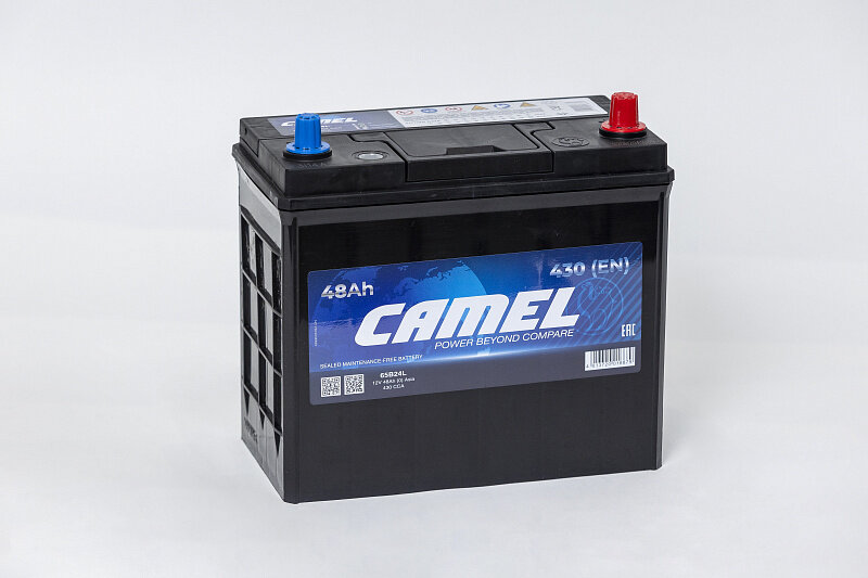 Аккумулятор автомобильный CAMEL Asia 45Ah 430A ОП (238x129x225) B24L 238x129x225