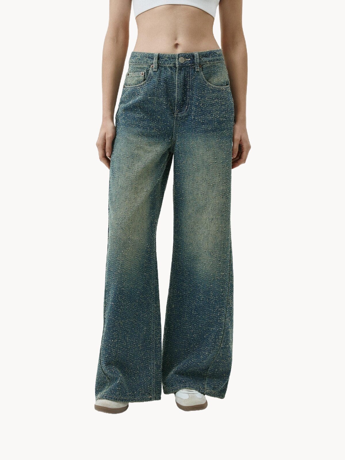 Джинсы широкие 