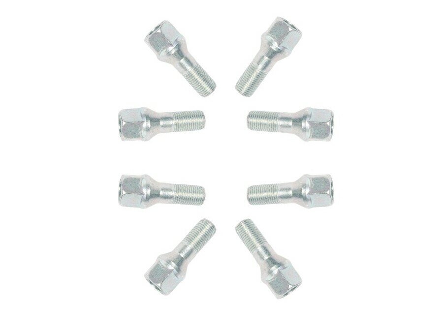 Комплект из 8ШТ: Болт колеса ВАЗ 2108, 2110-12 литой диск, под ключ 17 (М12х1.25х27) (артикул K-21120310104010X8)