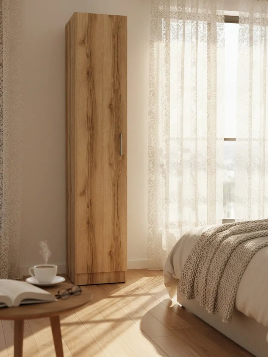 На балкон распашной шкаф пенал FRESTER с полками для одежды, от производителя