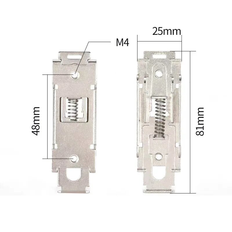 Зажимы для DIN-рейки из нержавеющей стали 304 10pcs R99-10