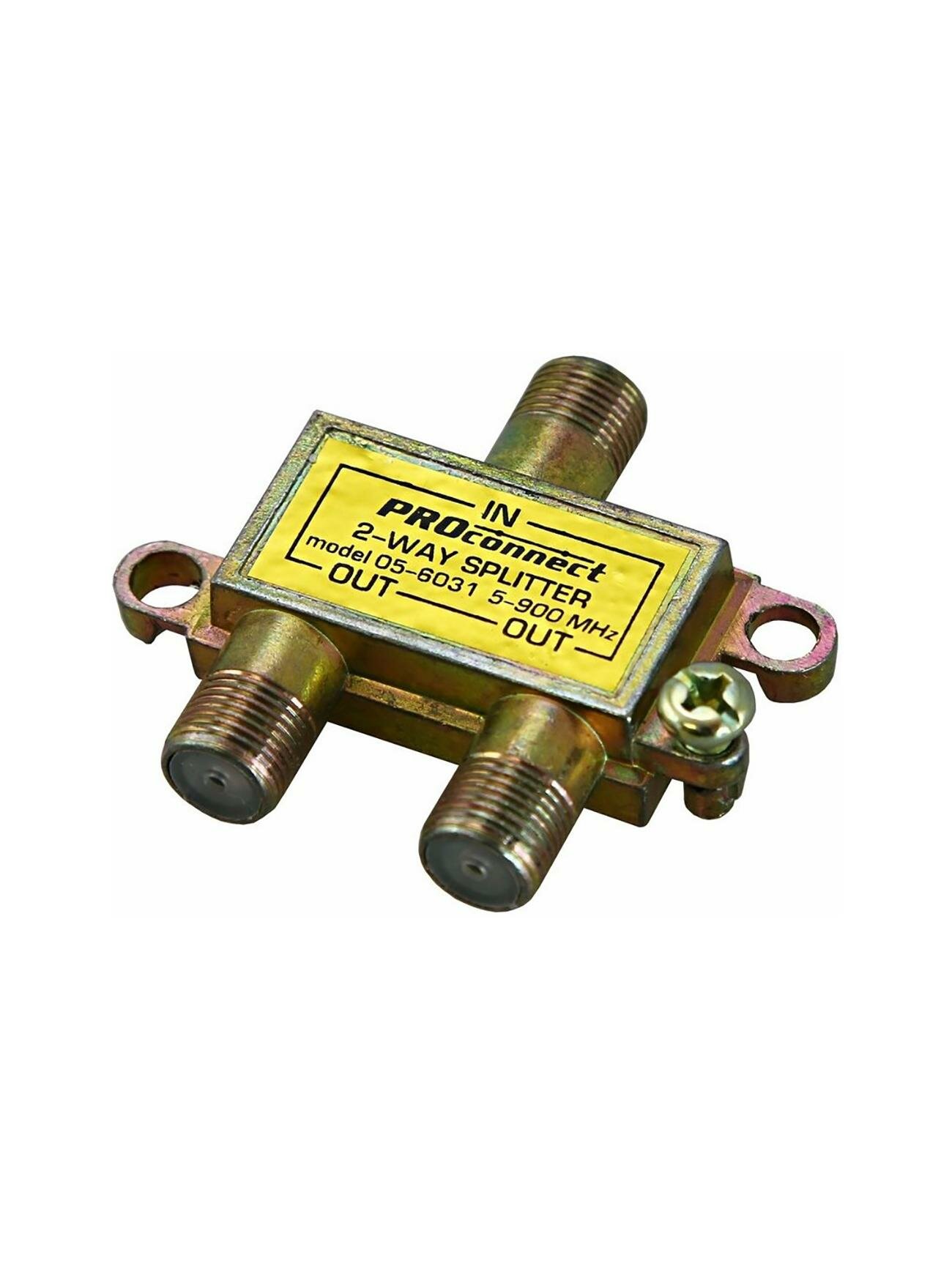Набор Делитель на 2 ТВ под F-разъем PROconnect (5-900 МГц) {05-6031} 1 шт. (2 шт)