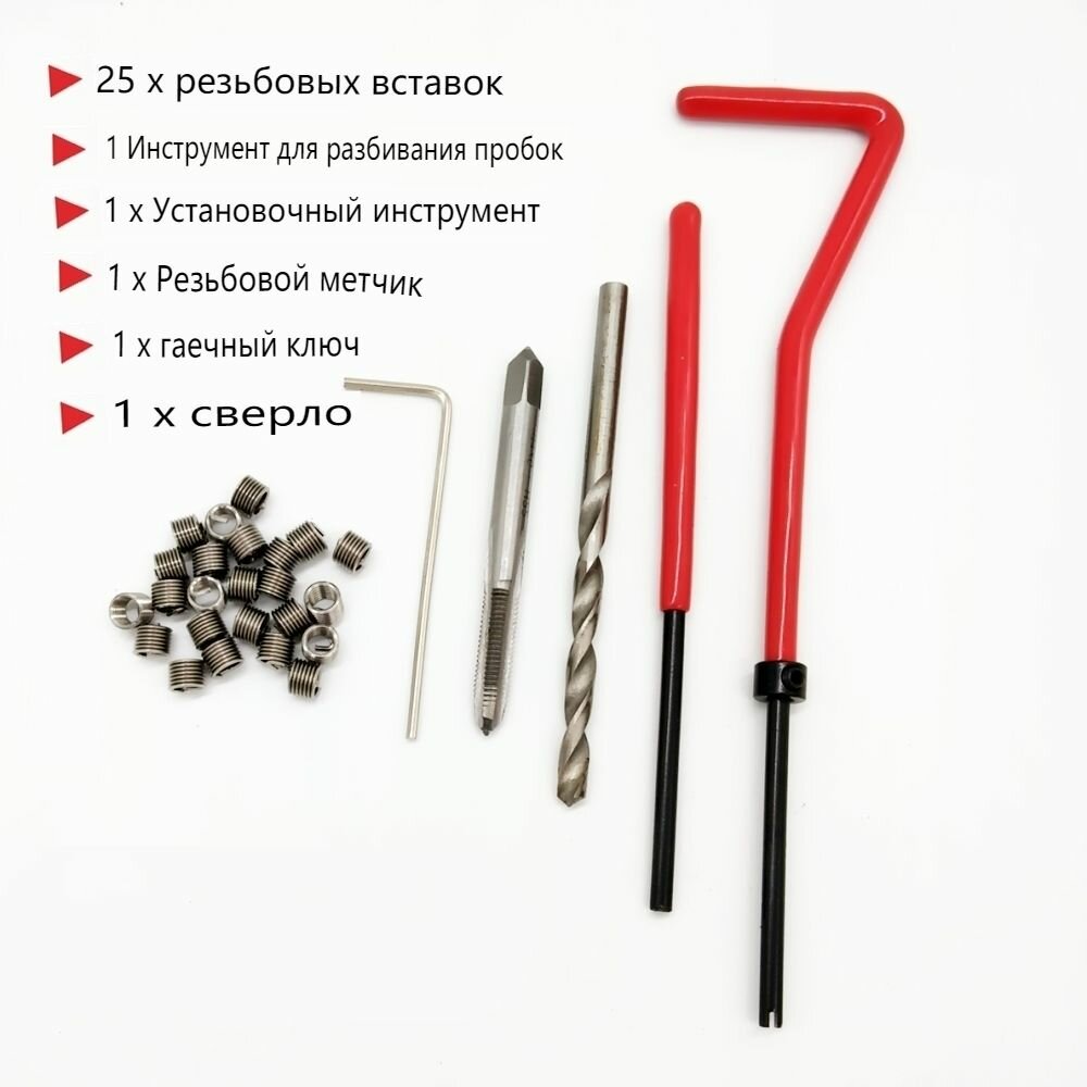 Набор для восстановления резьбы М3х0,5мм