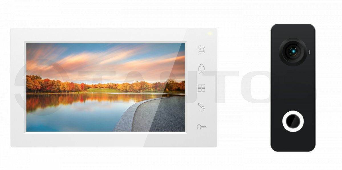 Комплект видеодомофона TANTOS Amelie HD X kit (White)