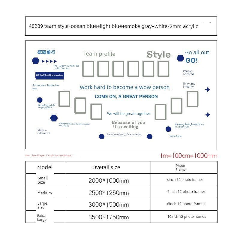 Фоторамка для офиса с надписью: «Стиль и честь сотрудников — это корпоративная культура», декоративная наклейка для