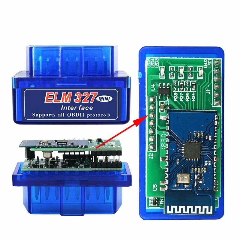 2 шт. OBD2 ELM327 V1.5 PIC18F25K80 Bluetooth диагностический инструмент двигателя автомобиля