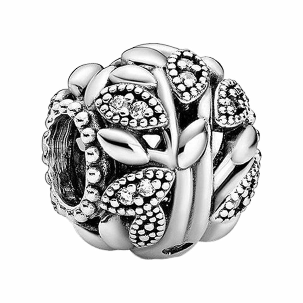 Аксессуары для браслетов из серебряного бисера с бриллиантами-6