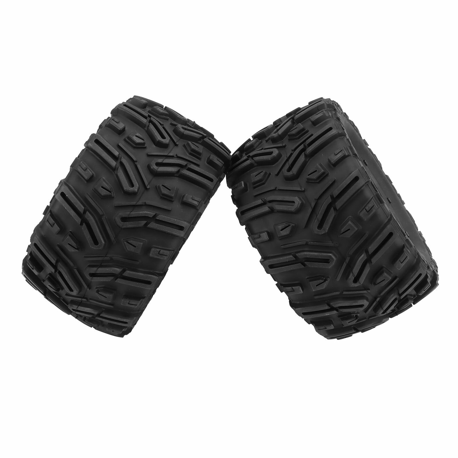 2PCS RC Автомобильная резиновая шина с сильным сцеплением и гибкой амортизацией для ZD Racing 1/7 RC Car Black, замена шин, материал резина/пластик