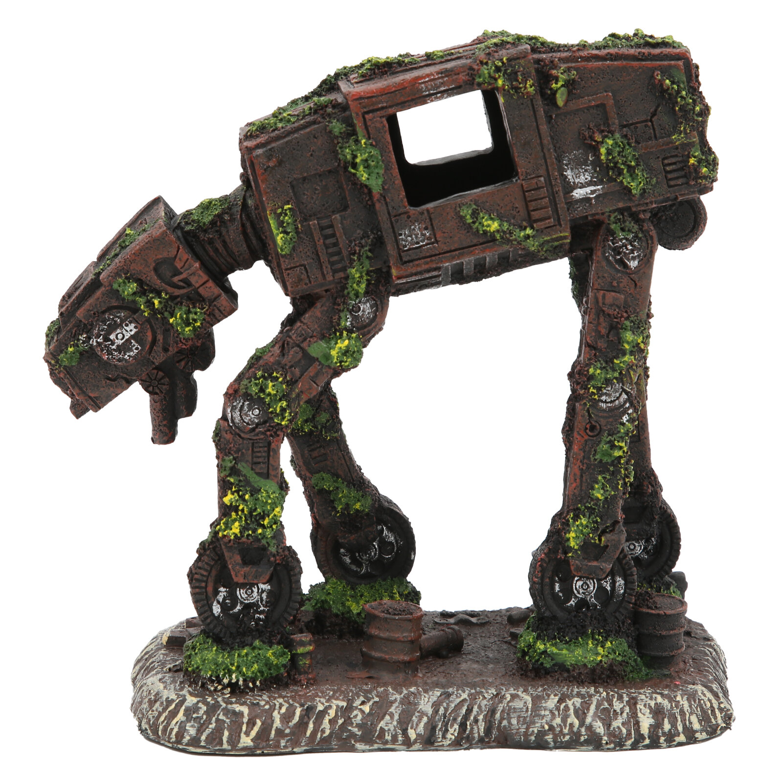 Робот-собака для аквариума, поделка из смолы, защита окружающей среды, устойчивость к коррозии, украшение для аквариума