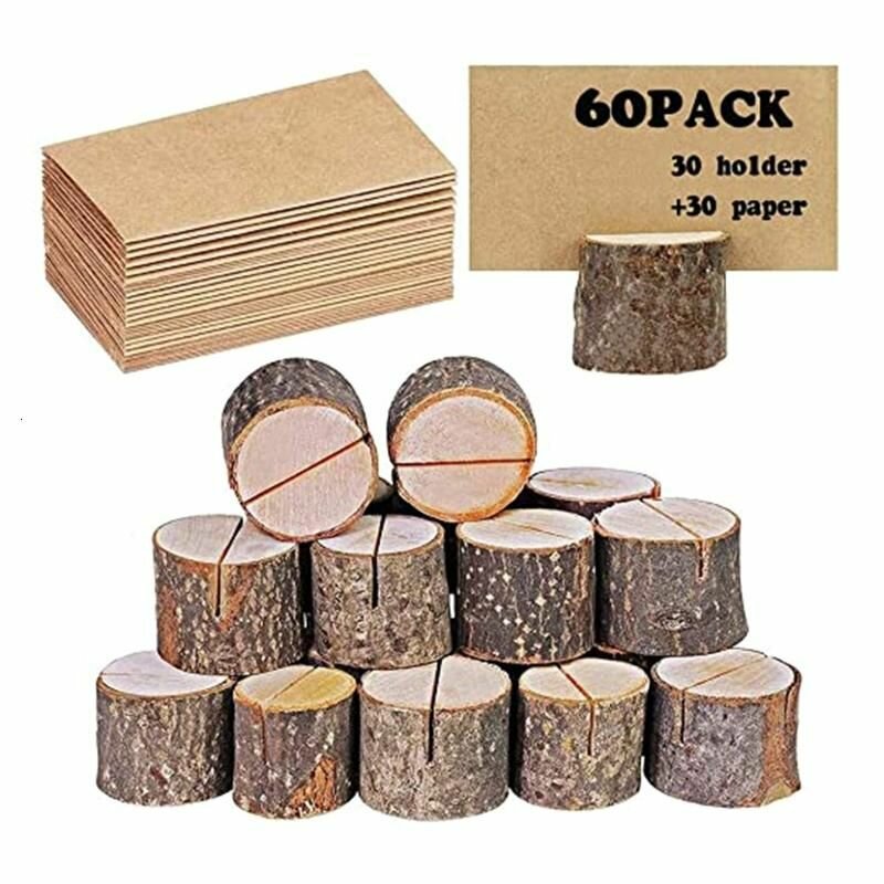 По 30 комплектов в каждом, деревянный держатель для заметок, сообщений-30 деревянных колышков + картонных