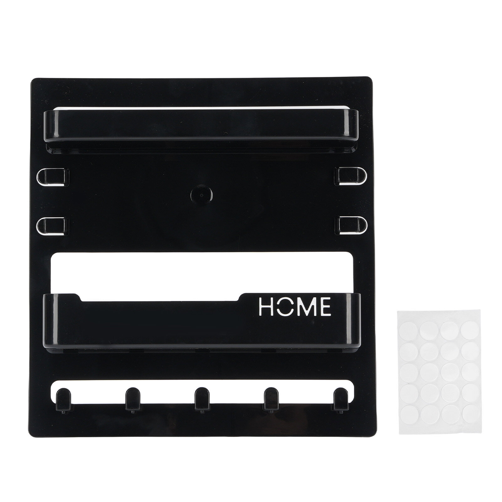 Аксессуары для прикроватной полки, органайзер, настенное крепление, самоклеящаяся на стене в комнате в общежитии, настенное хранилище с крючками для очков, дистанционные наушники, зарядное устройство для сотового телефона, черный