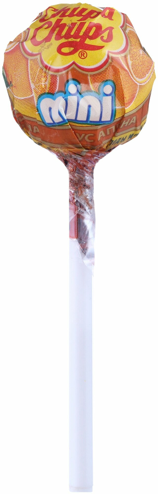 Леденцы на палочке Chupa Chups Mini ассорти вкусов, флоу-пак, 90 г — фото 1