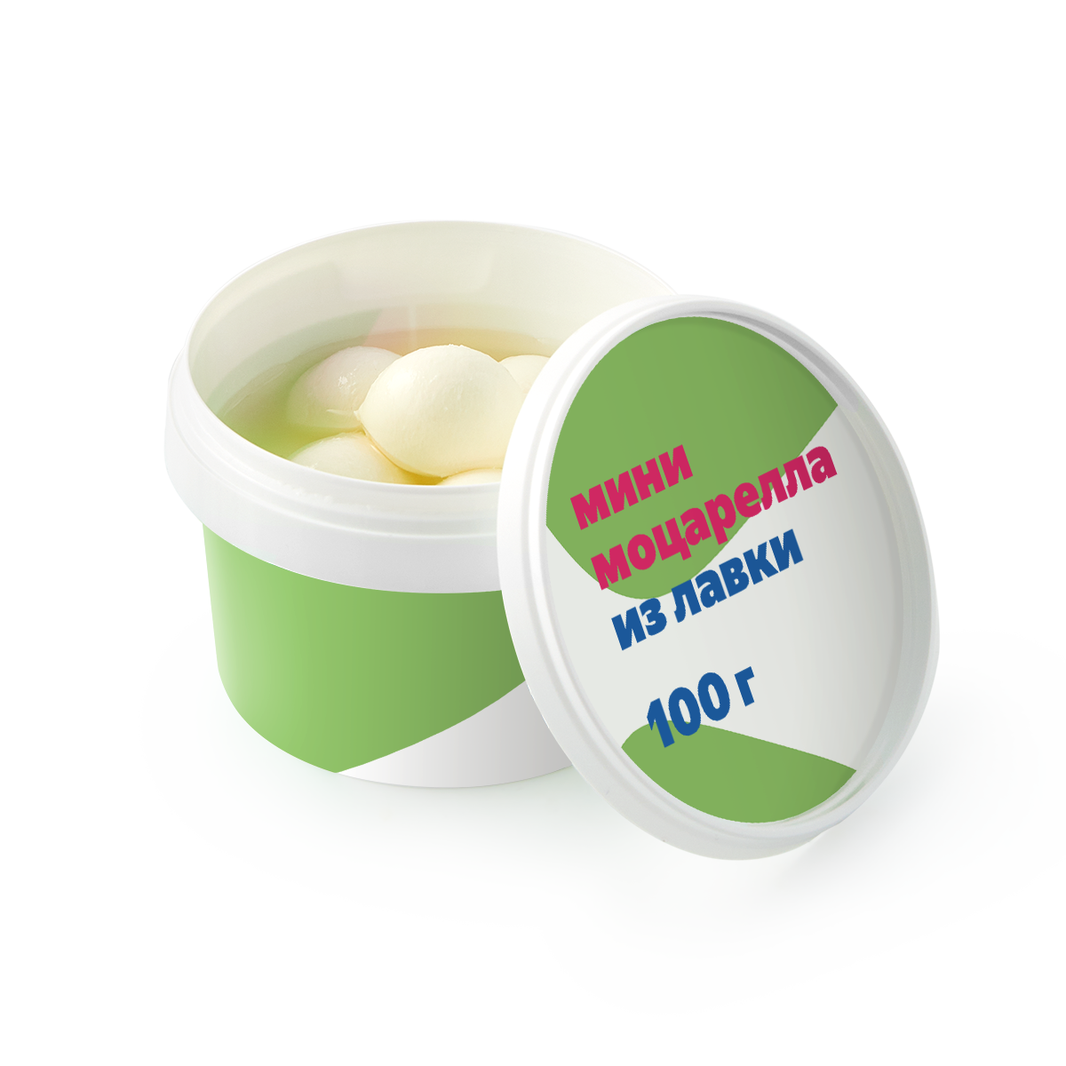 Сыр Из Лавки "Моцарелла", мягкий, шарики, без добавок, 100 грамм, 1 уп.