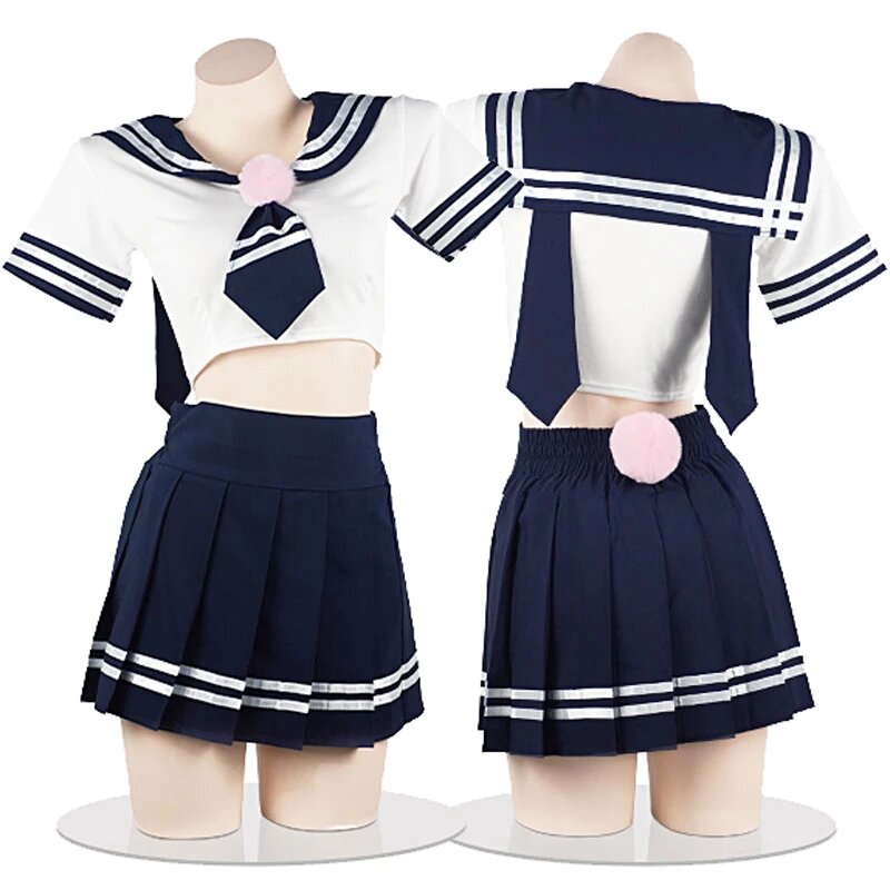 AniLV японская аниме школьная форма морячка полиэстер Темно-синий, 15