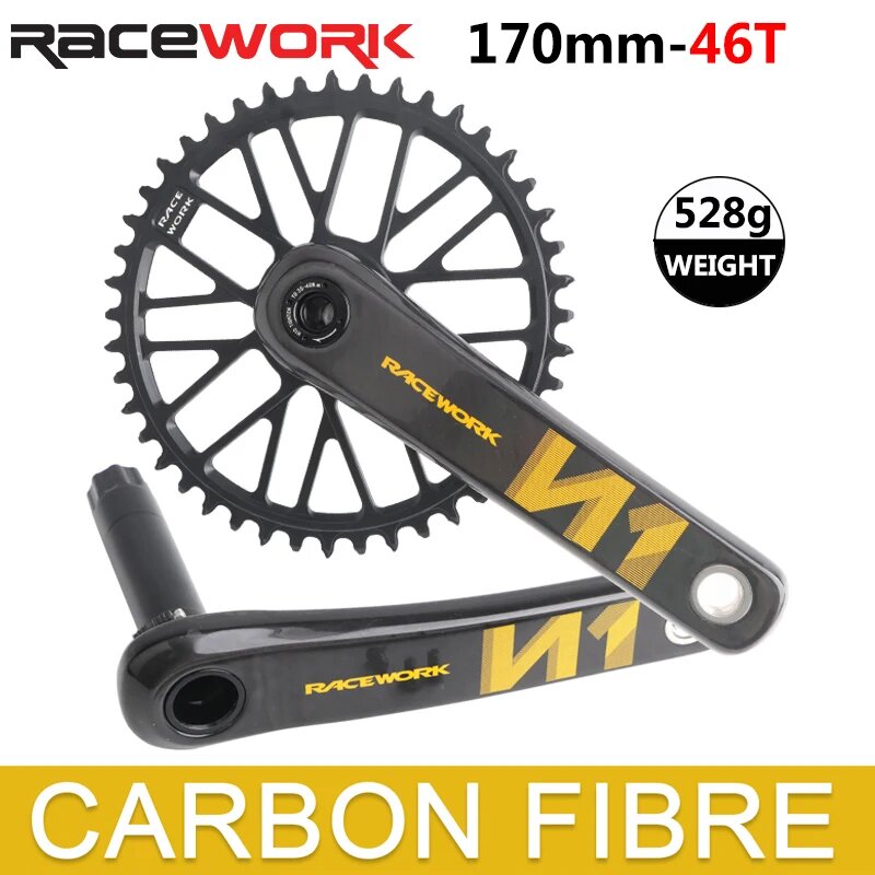 RACEWORK Карбоновый Шатун 170 мм 11/12 Скоростей 170mm Crank 46T