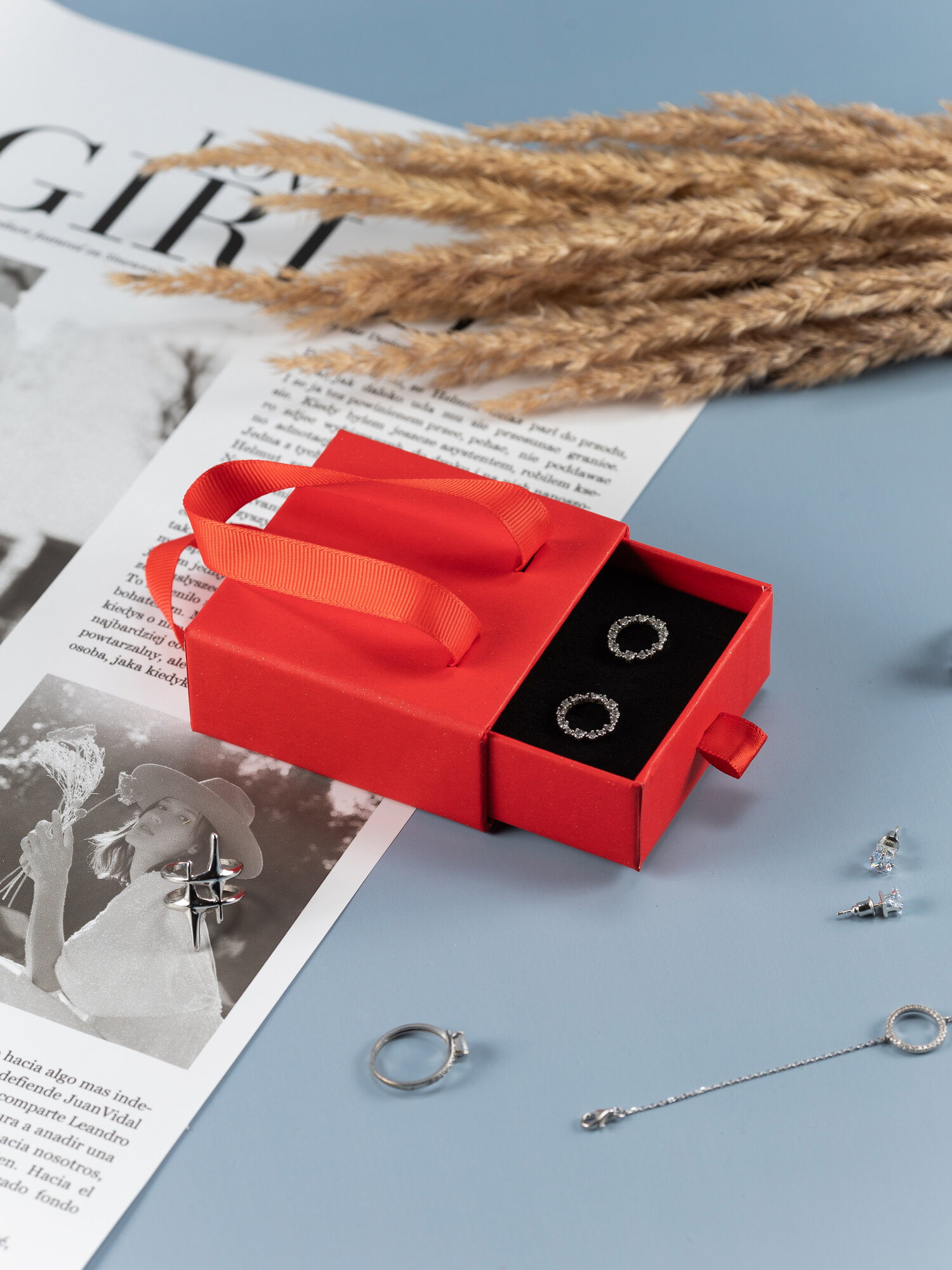 Коробка подарочная для колец, украшений, бижутерии, цвет красный, D'Mari