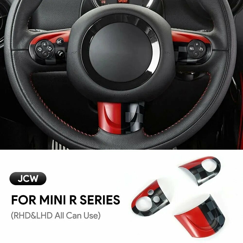 3 шт. ABS накладка на кнопки руля для Mini Cooper R55 R56 Countryman R60, декор интерьера, аксессуары с флагом Великобритании.
