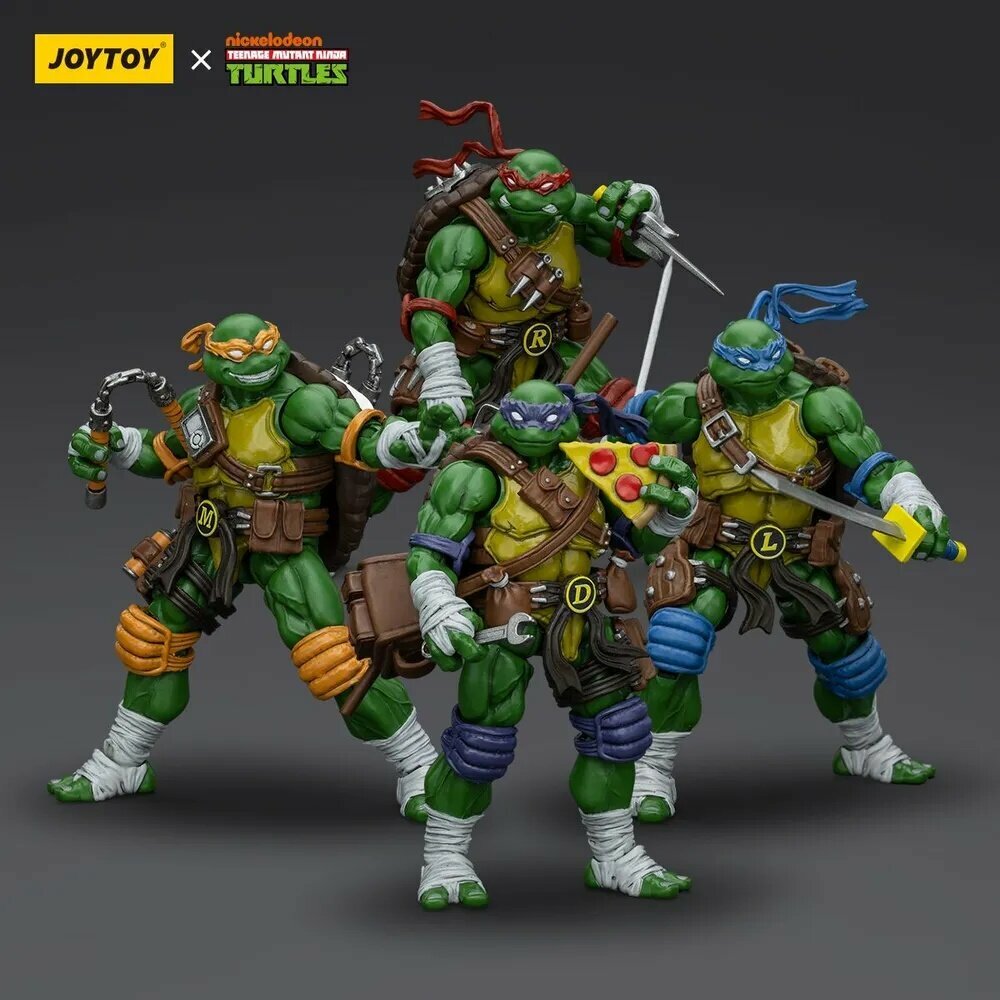 (В наличии) Фигурка JoyToy Ниндзя-Черепашки (Teenage Mutant Ninja Turtles) Подвижная коллекционная модель с высокой детализацией