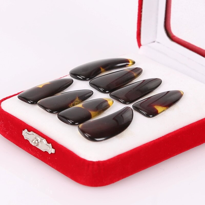 Ногти гучжэн для начинающих, малышей, девочек, древние накладные ногти, маленькие, средние и большие тонкие ногти.