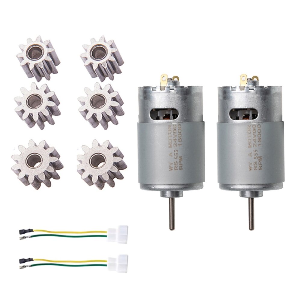 2 электродвигателя RS555 24V приводные двигатели для детских игрушек для езды на автомобиле с дистанционным управлением -18000 об/мин