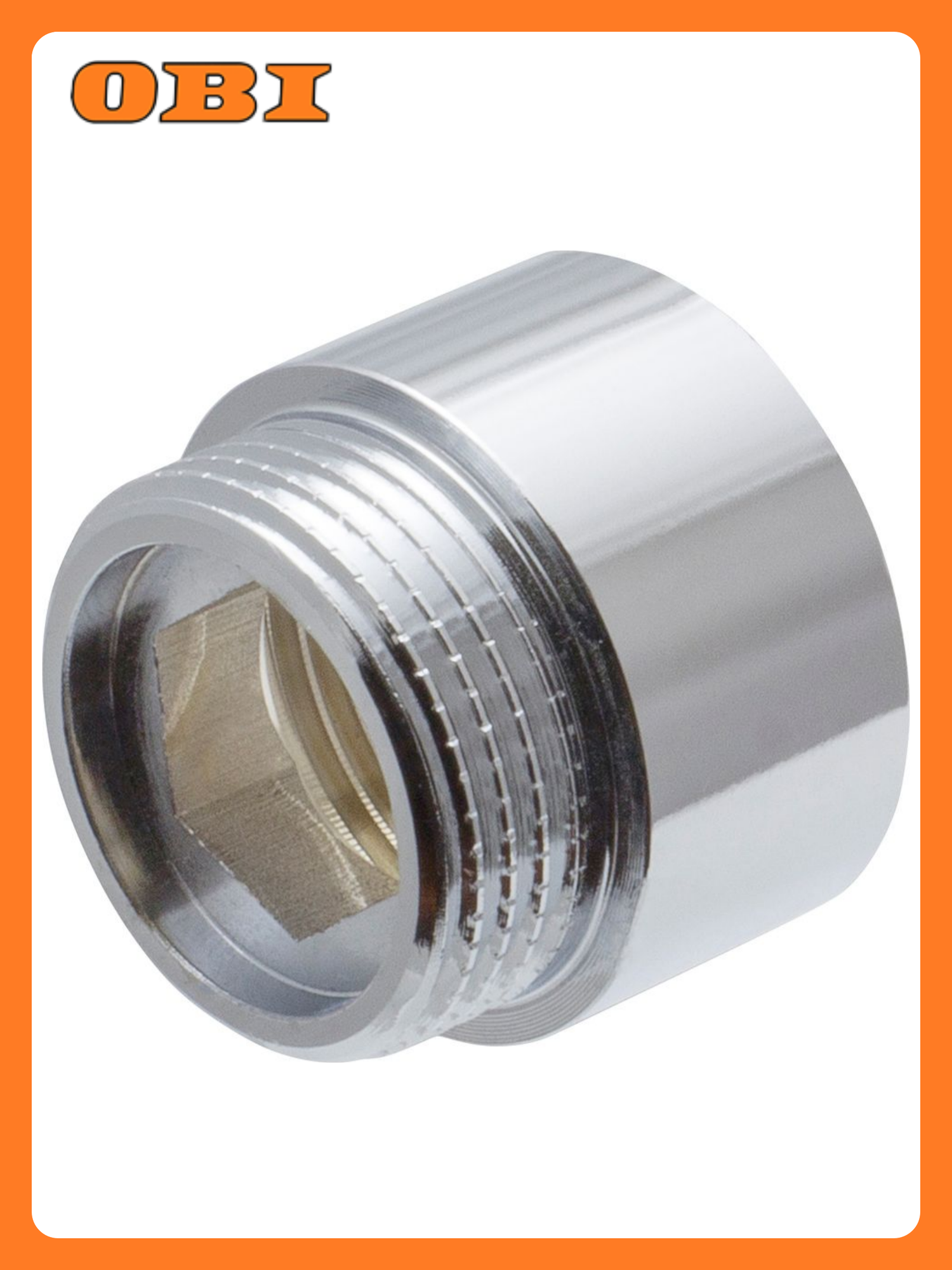 Удлинитель MPF, латунь CW617N, хромированное покрытие, 3/4 дюйма, 15мм