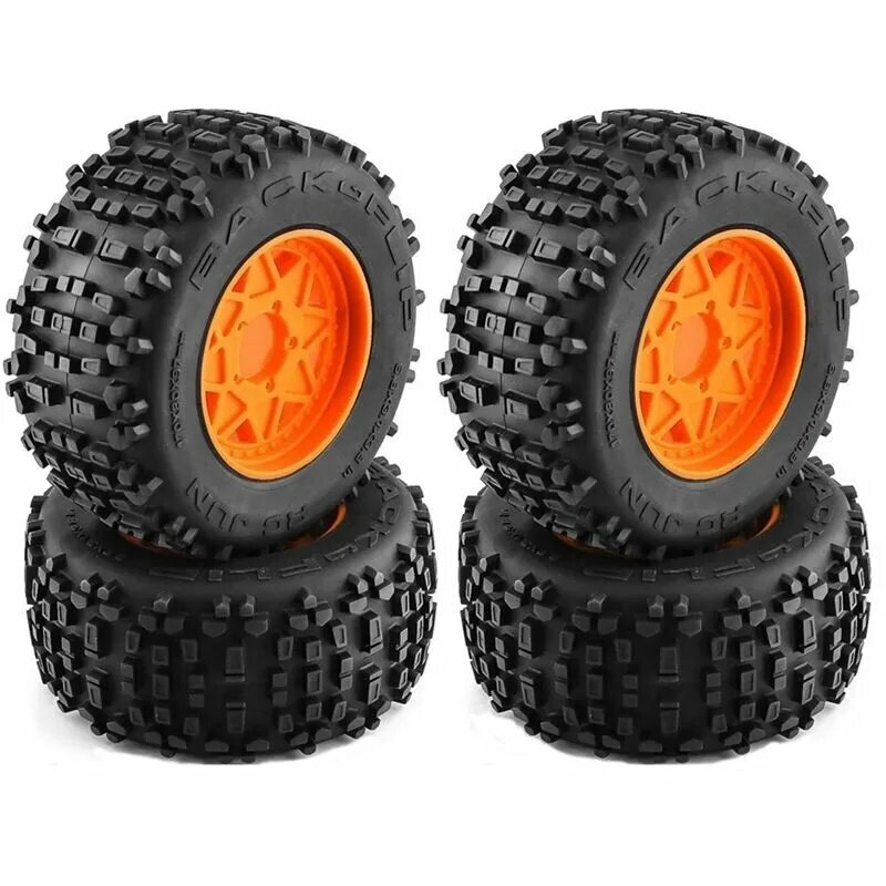 4 шт. 170 мм 1 7 1 8 Monster Stunt Truck шины 12 14 17 мм шестигранные колеса для TRAXXAS Sle