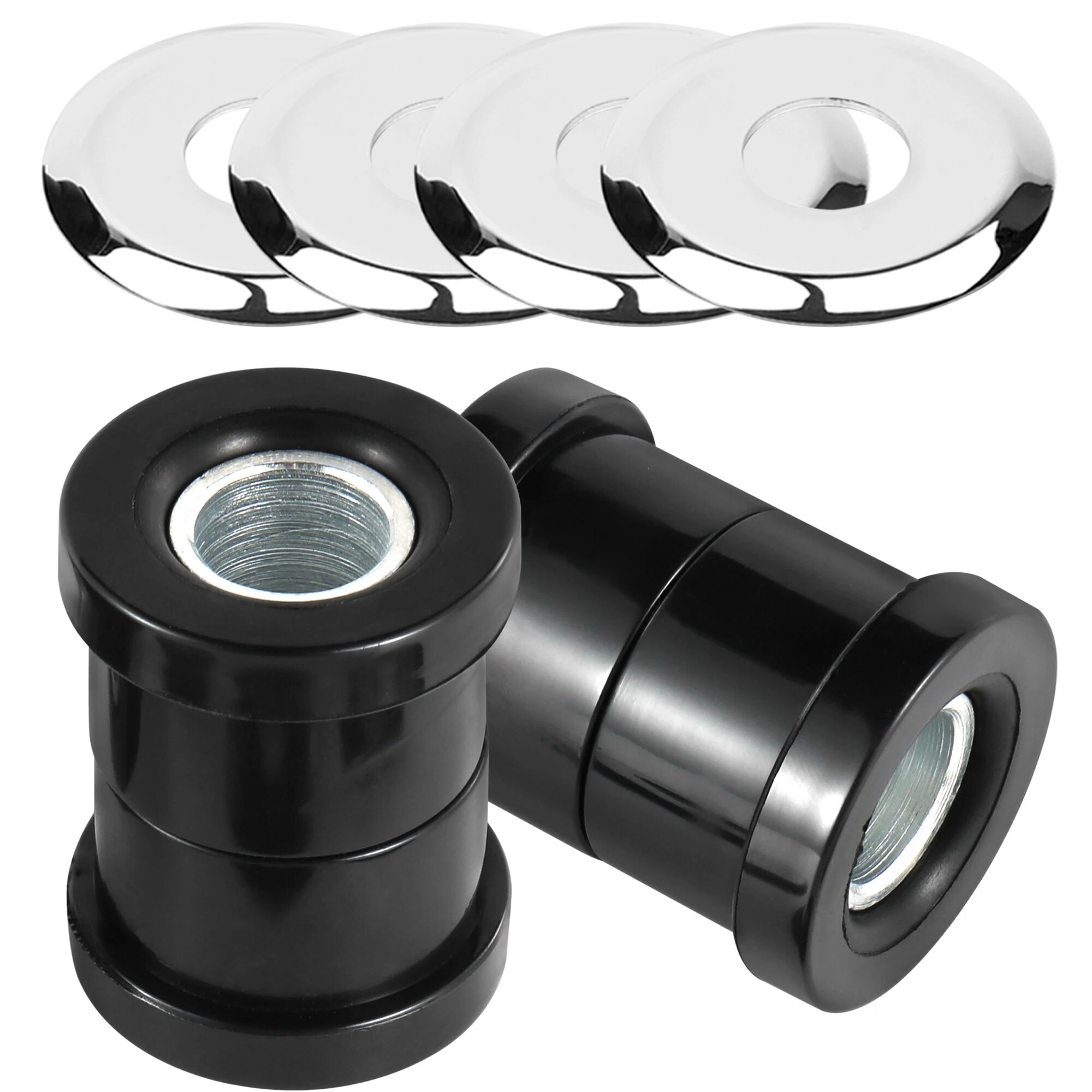 Комплект демпфера из полиуретановых втулок руля для Harley 1973-2017 Softail Dyna FXR Черный, Black