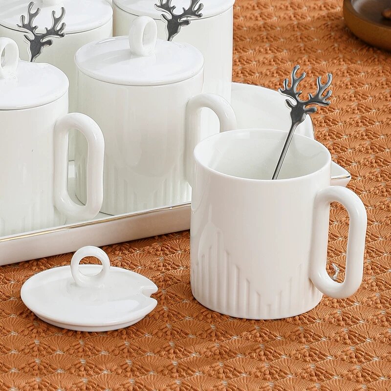 Керамическая кружка в скандинавском стиле, парная кружка для осеннего сезона, кружка для общежития, кружка для пар,