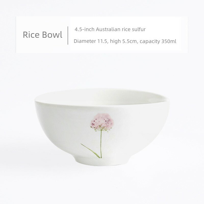 Чаша для риса из костяного фарфора, чаша для лапши, чаша для яиц на пару, большая суповая чаша для микроволновой печи,