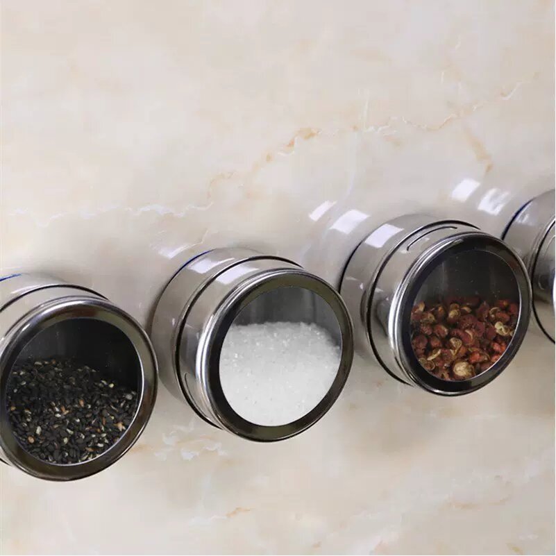 Магнитная банка для приправ, холодильник, всасывающая кухонная коробка для приправ, бытовая коробка для хранения