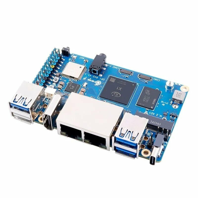 Orange Pi RV2 8GB RAM Однопанельный DDR4 8-Core RISC-V 2TOPS AI CPU M2 PCIE SSD WiFi BT5.0 BLE Mini PC Support Ubuntu OS