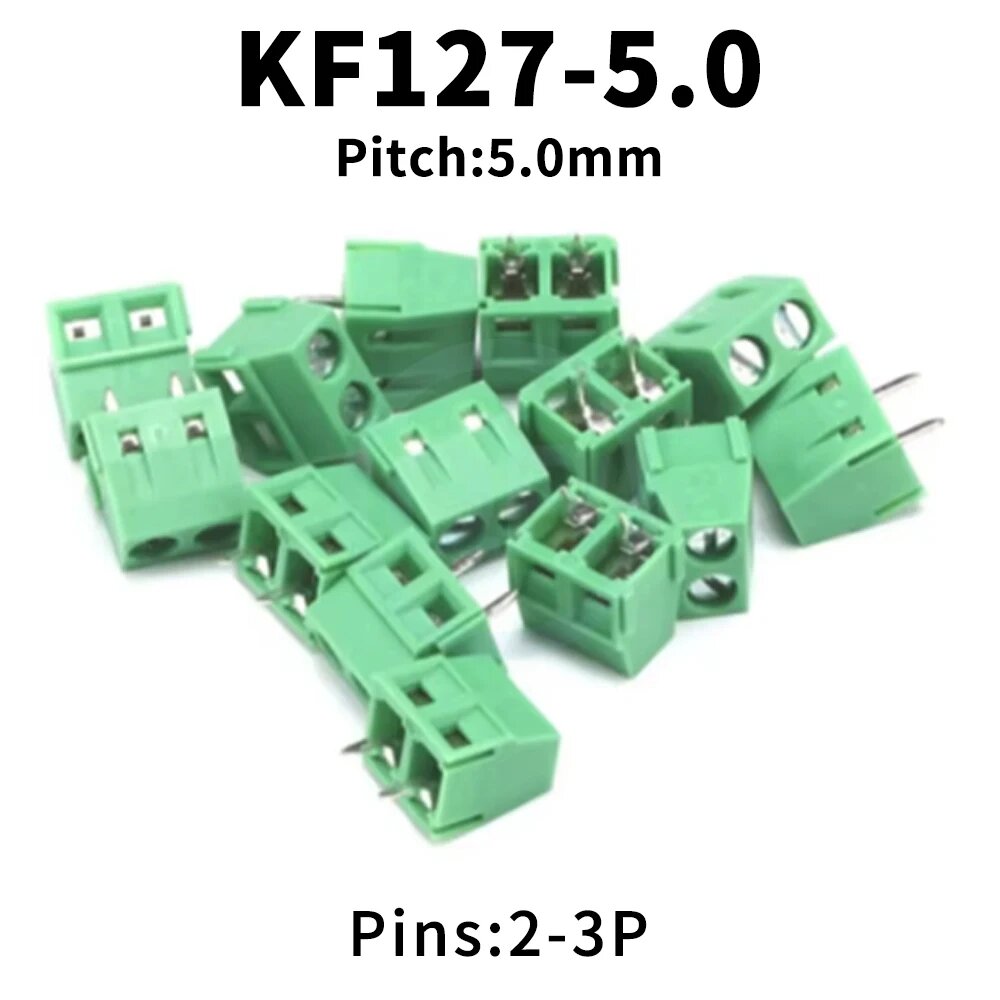 Разъемы KF127 5.0 мм 3P (10 шт)