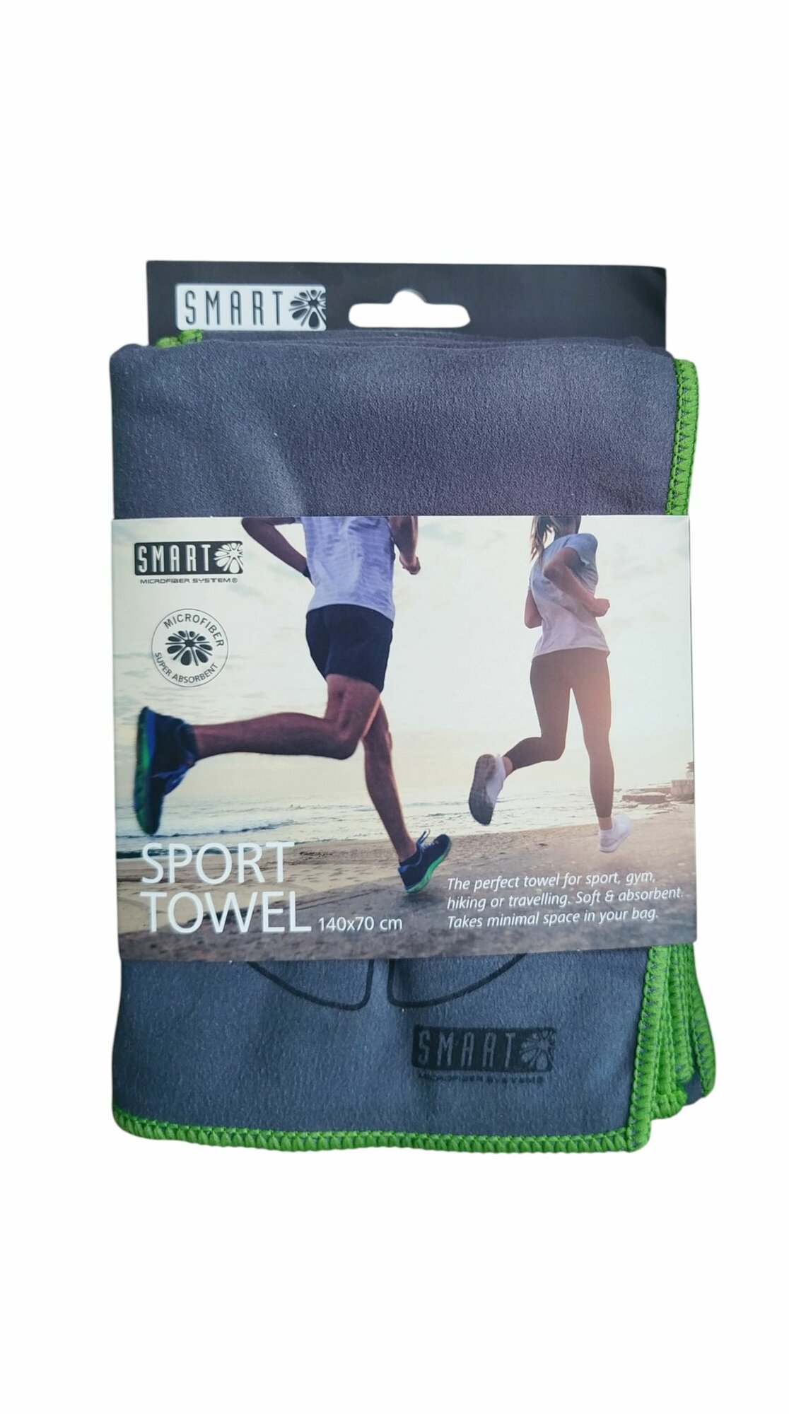 Полотенце спортивное "Стиль" Smart Microfiber System, 140 х 70 см, микрофибра