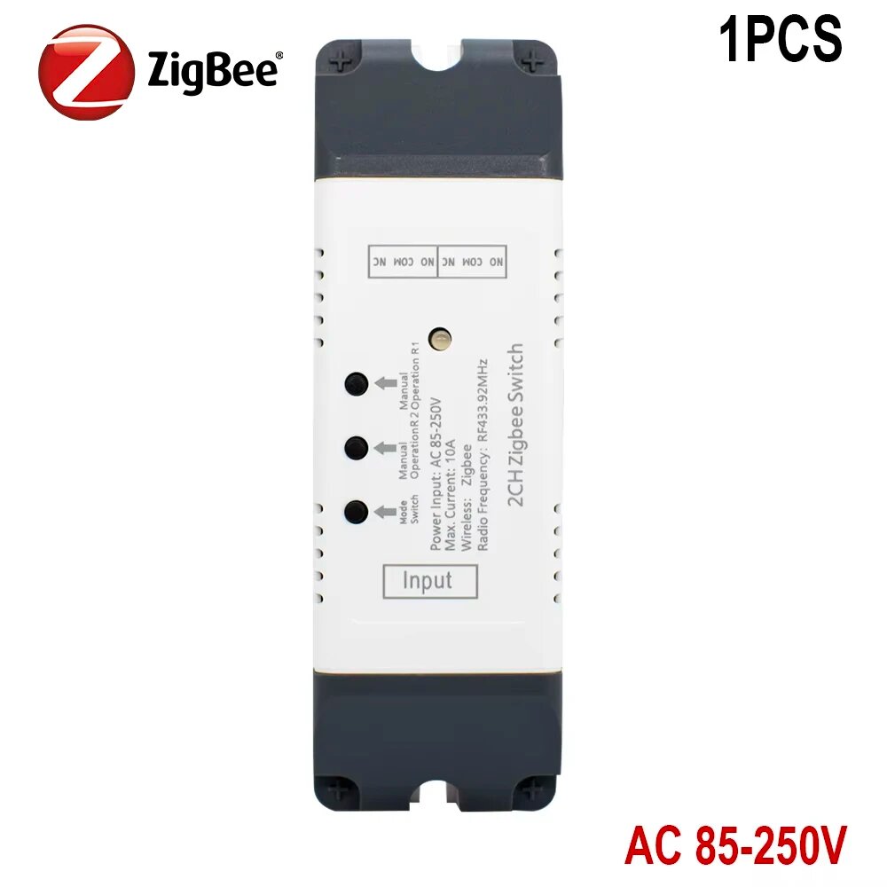 Scimagic-RC Zigbee/WIFI двухканальный переключатель Zigbee 85-250V