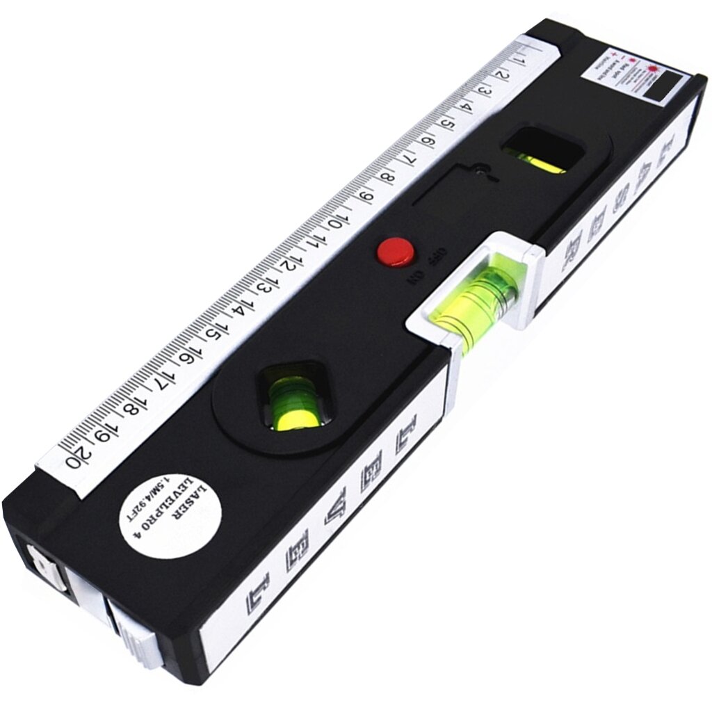 Лазерный двухпроводной горизонтальный линейный одноточечный уровнемер декоративная линейка "четыре в одном"