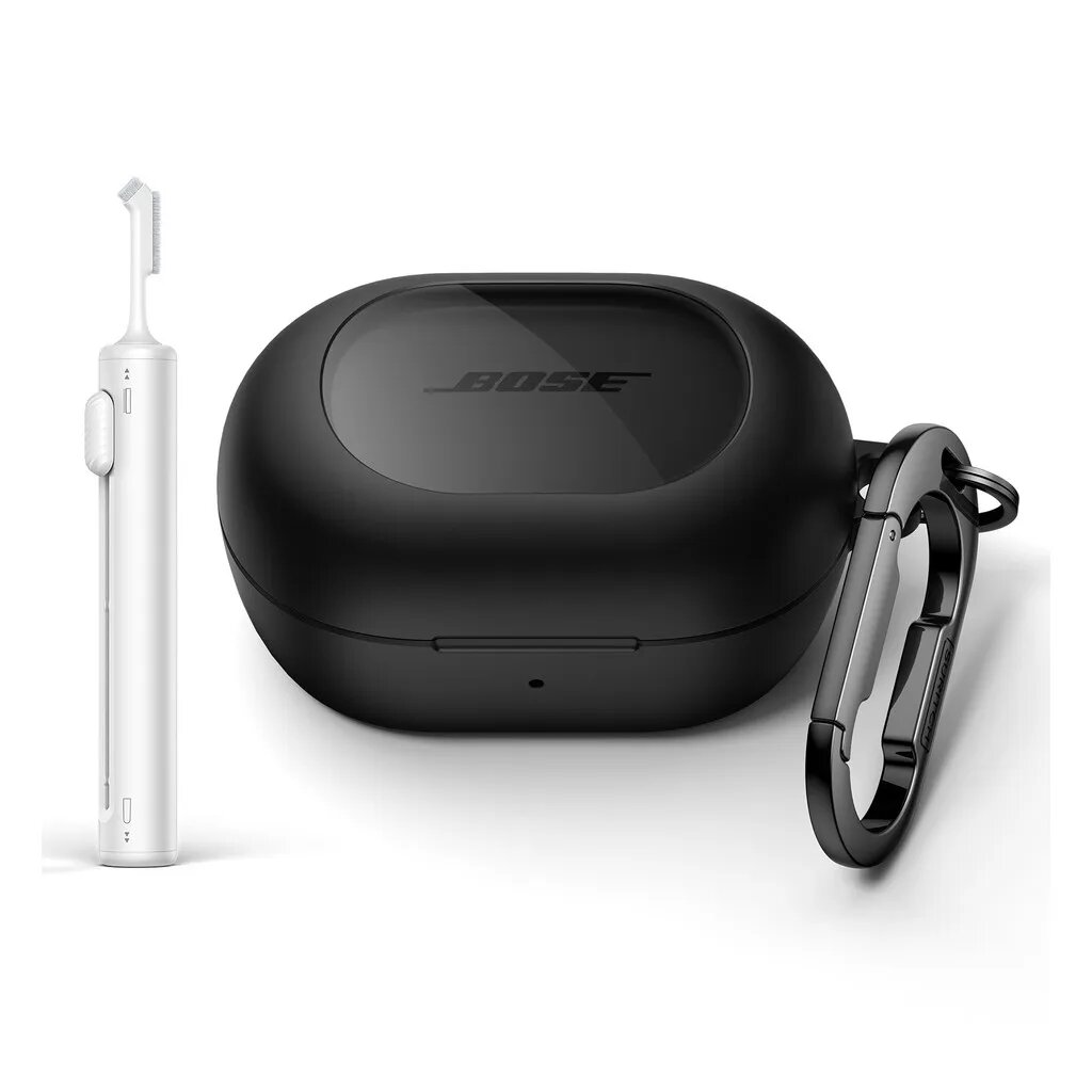 SURITCH Противоударный чехол для наушников Bose New QuietComfort Earbuds 2024 Black