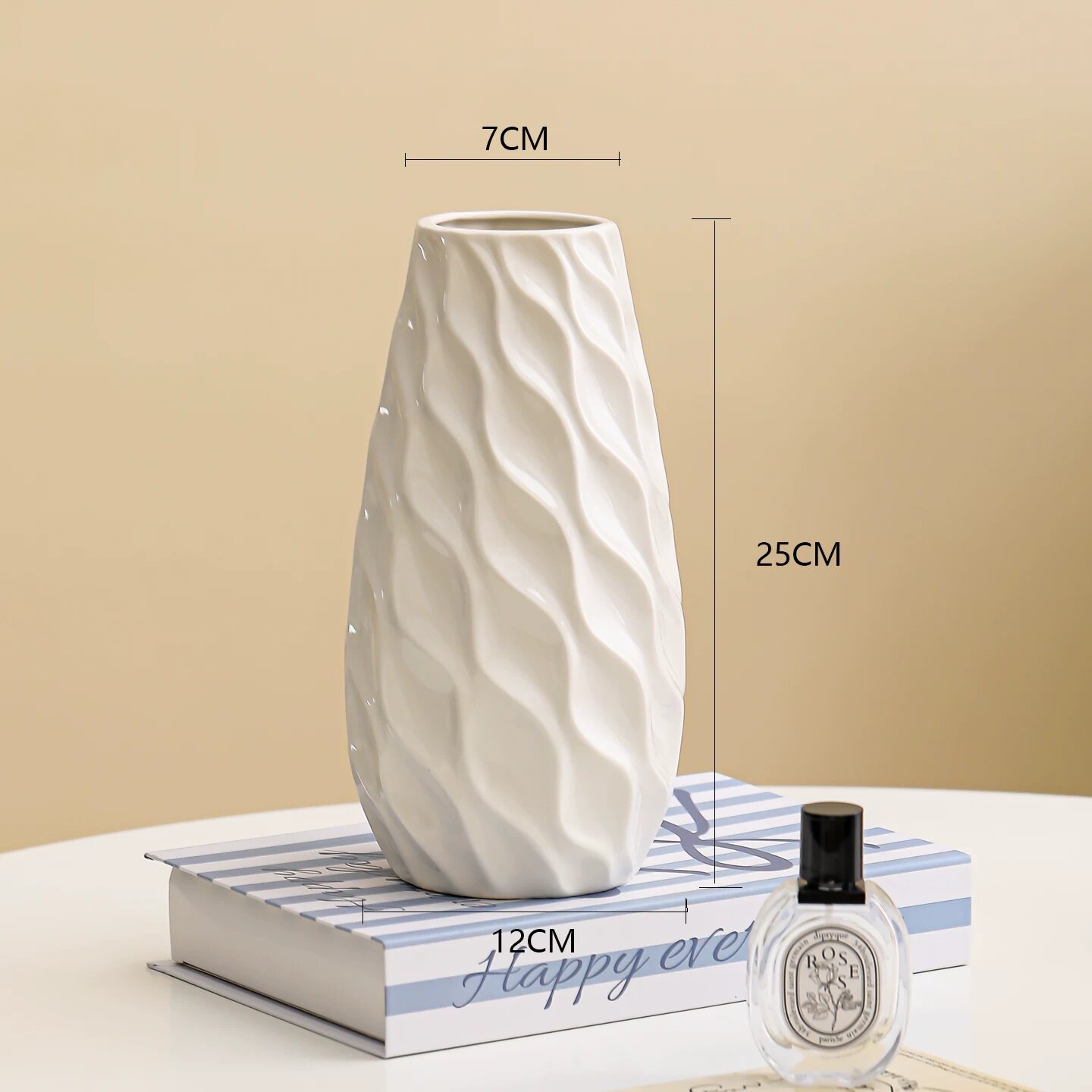 Элитная минималистичная керамическая ваза для тумбы под ТВ, декор для рабочего стола, аксессуары для дома, для